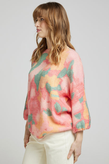 Pull imprimé fleuri - Andy & Lucy